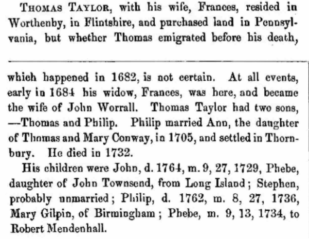 Many Generations of Gary’s Taylor Ancestry in Pennsylvania – Hartley ...