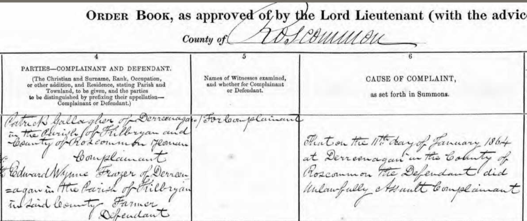 Irish Petty Sessions and My Frazer Ancestors and Relatives – Hartley ...