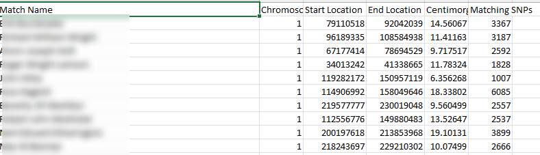 Updating My DNA Match Spreadsheet – Hartley DNA & Genealogy