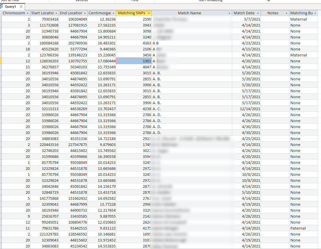 Updating My DNA Match Spreadsheet – Hartley DNA & Genealogy